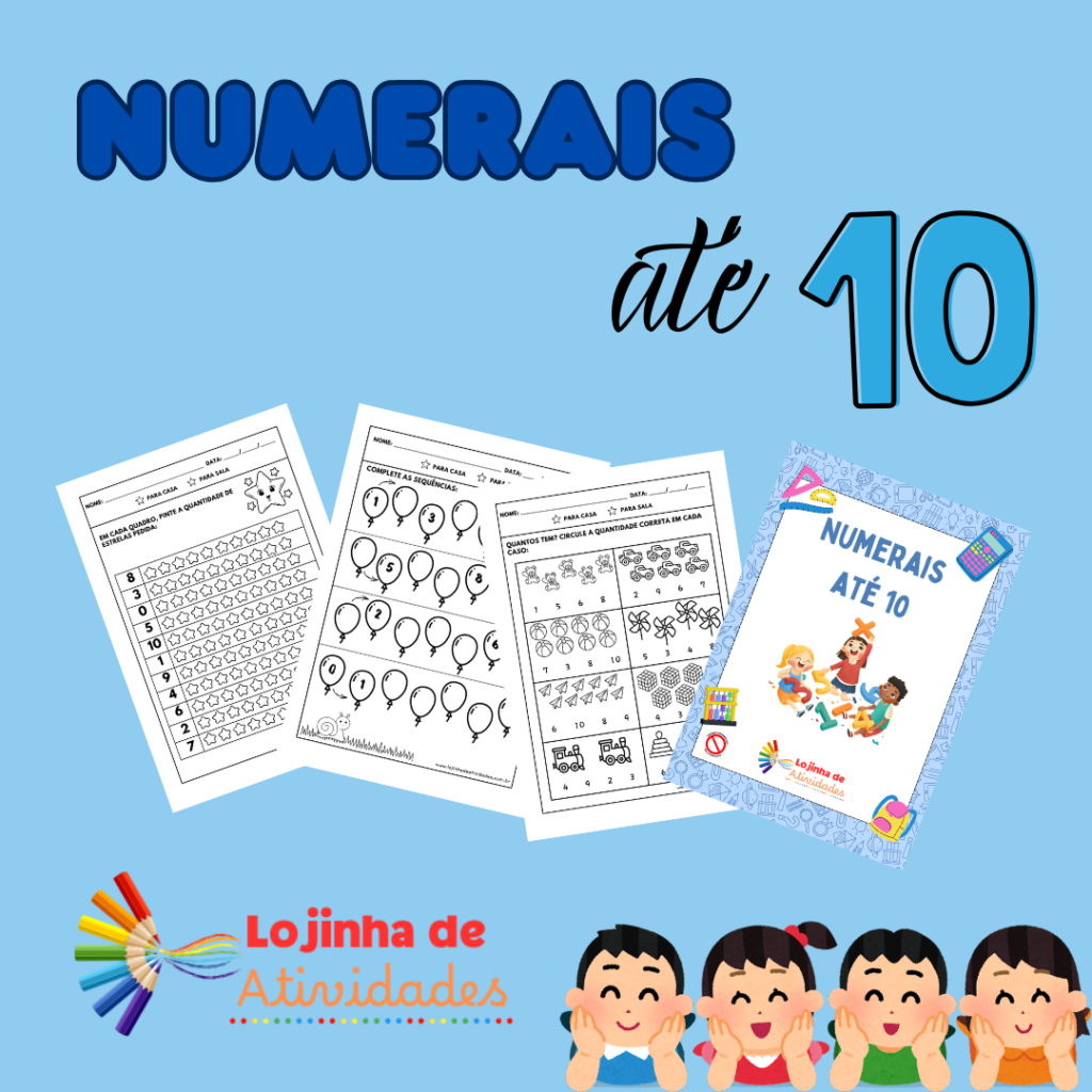 NUMERAIS ATÉ 10 – Lojinha de Atividades